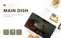 Main Dish Restaurant Presentation PowerPoint Template #113308