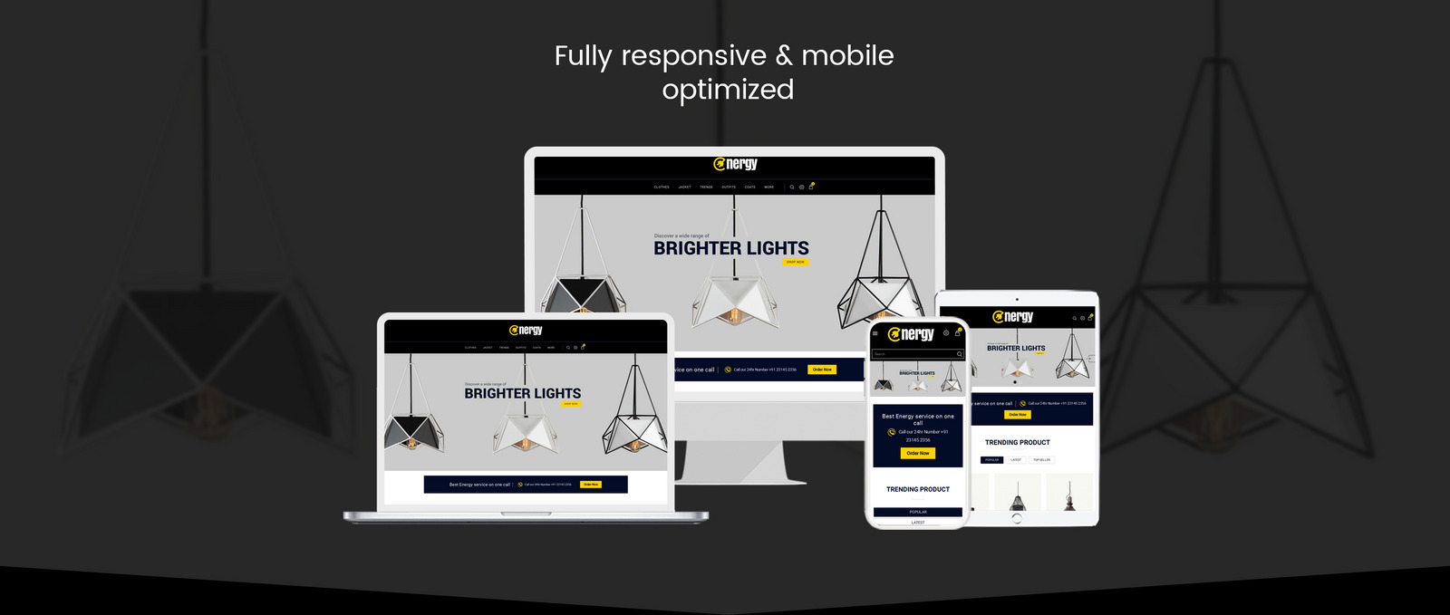 Energy - Lights Store PrestaShop Theme - TemplateMonster