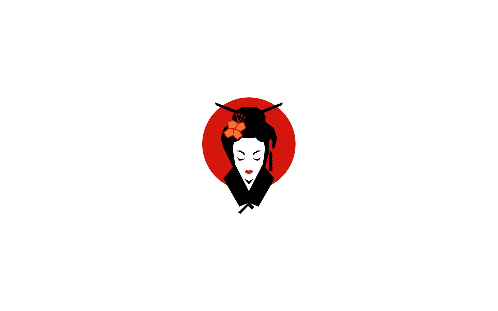 Geisha Logo Template #70468 - TemplateMonster