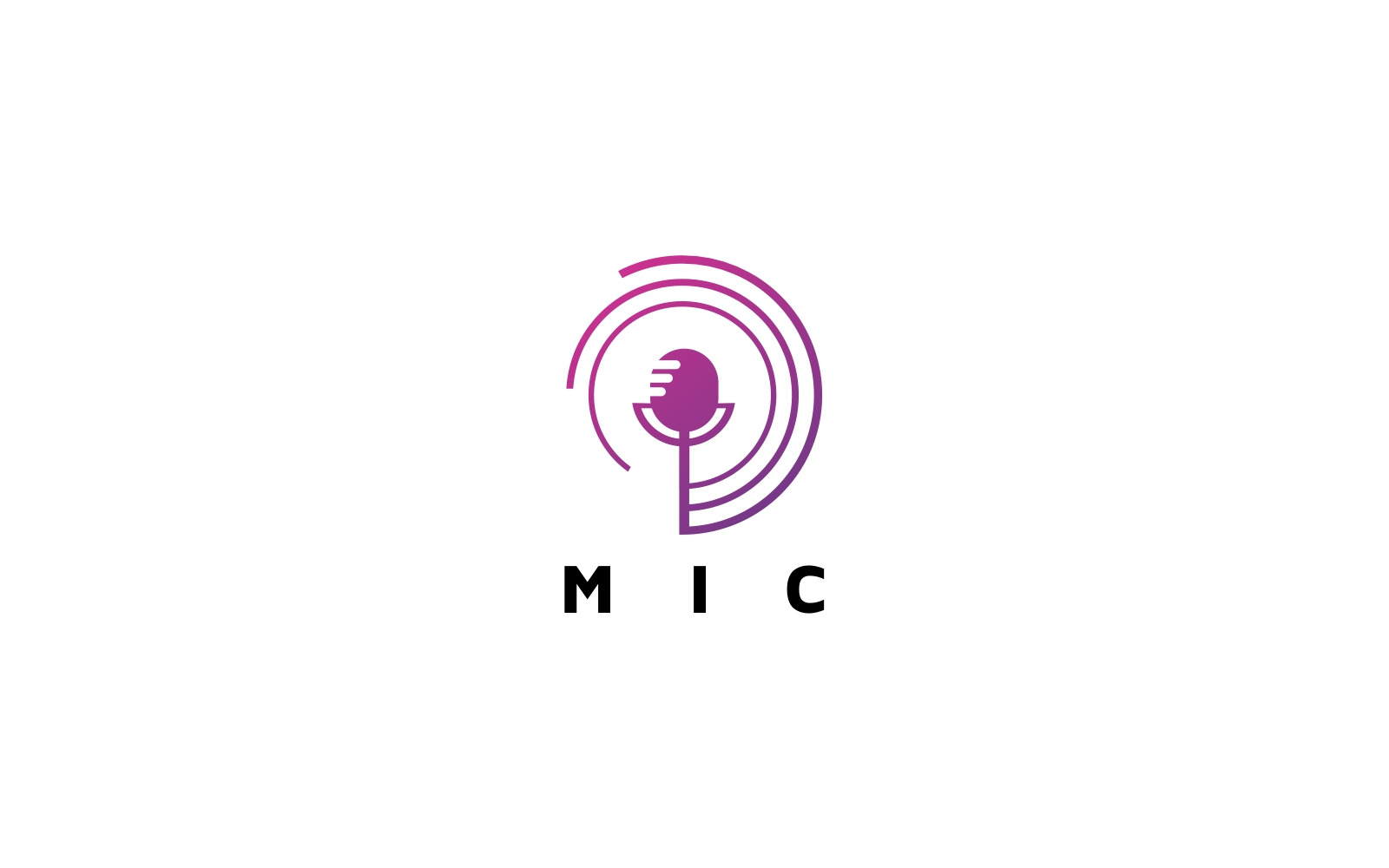 Mic Logo Template #70778 - TemplateMonster