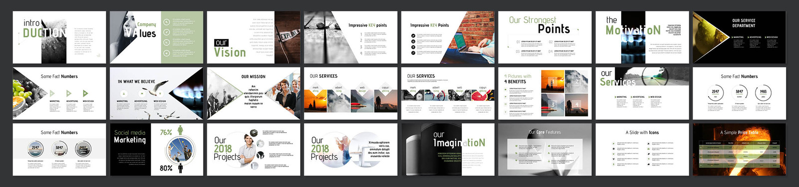 Zone PowerPoint template #65222 - TemplateMonster