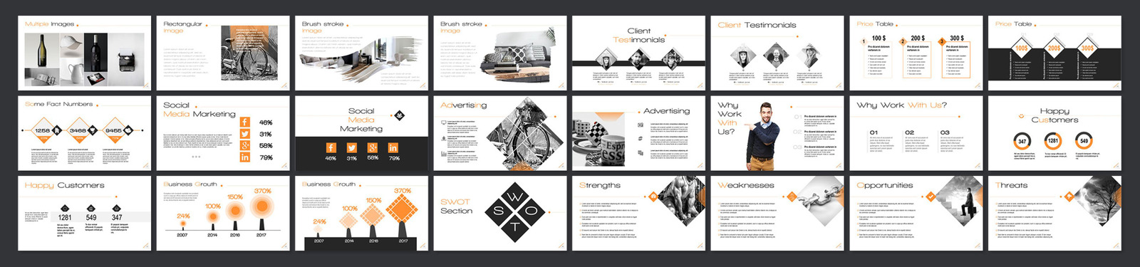 Focus PowerPoint template #65258 - TemplateMonster