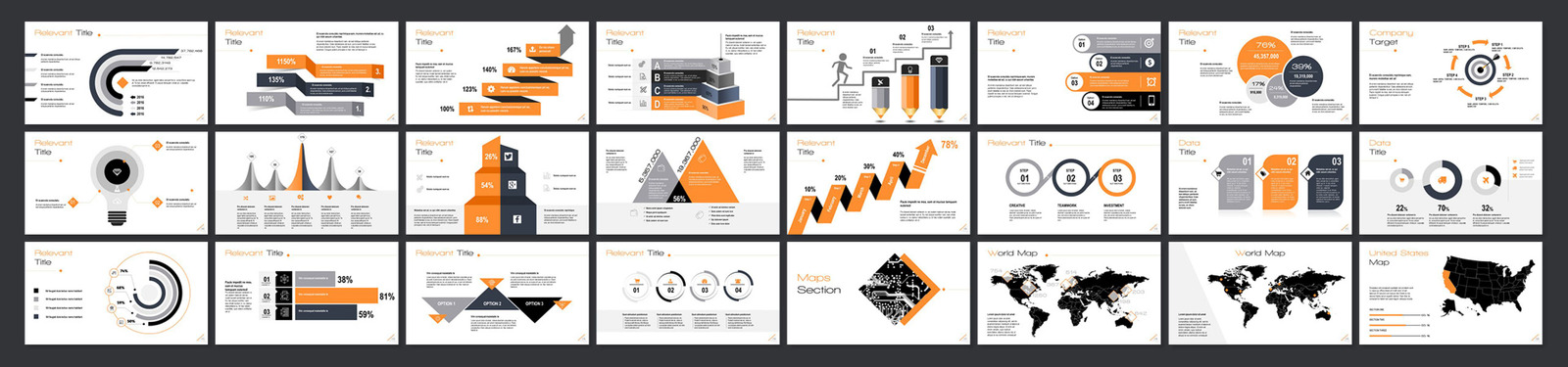 Focus PowerPoint template #65258 - TemplateMonster