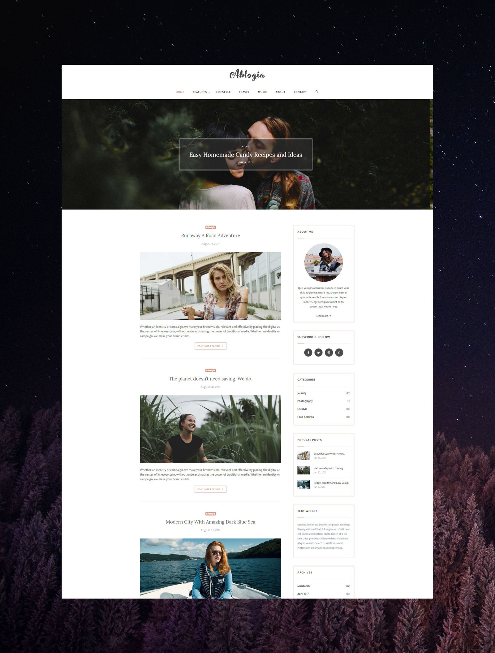 Abloga - HTML5 Blog Website Template - TemplateMonster