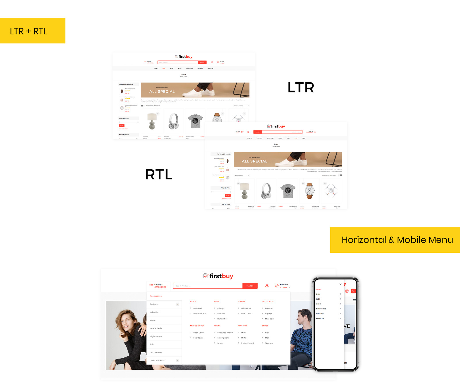 Firstbuy - Electronics and Fashion WooCommerce Theme