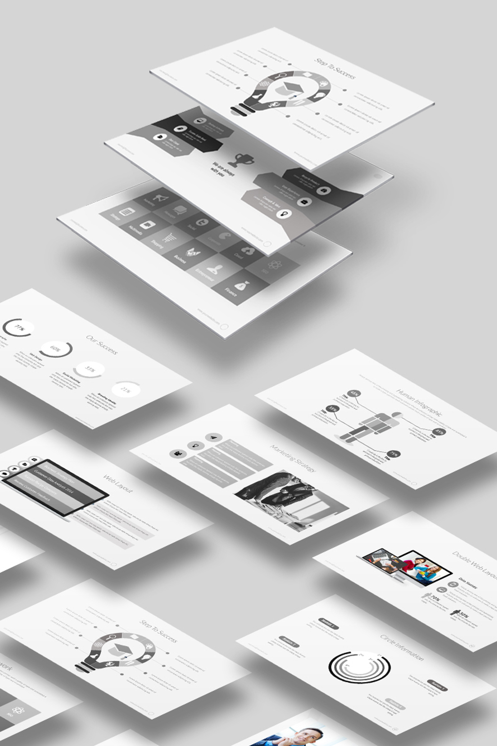 IT PowerPoint template #65443 - TemplateMonster