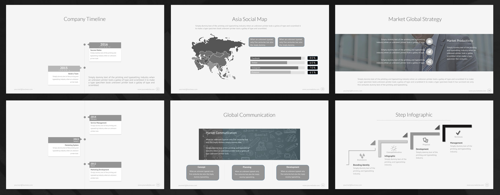 IT PowerPoint template #65443 - TemplateMonster
