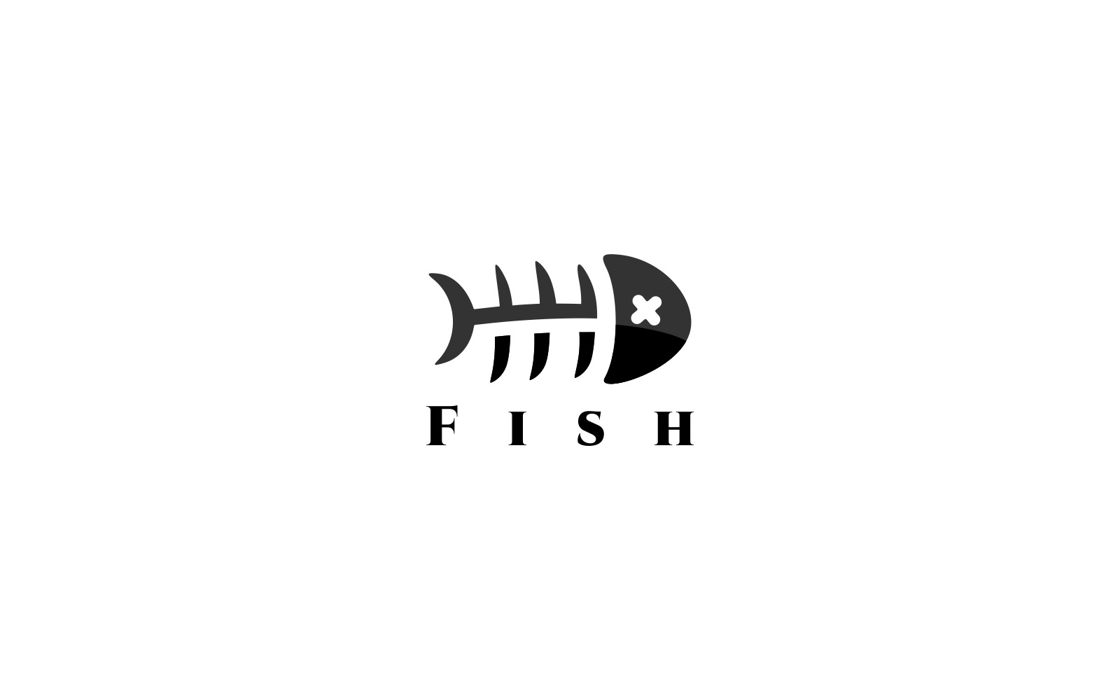 Fish Bone Logo Template #73952 - TemplateMonster