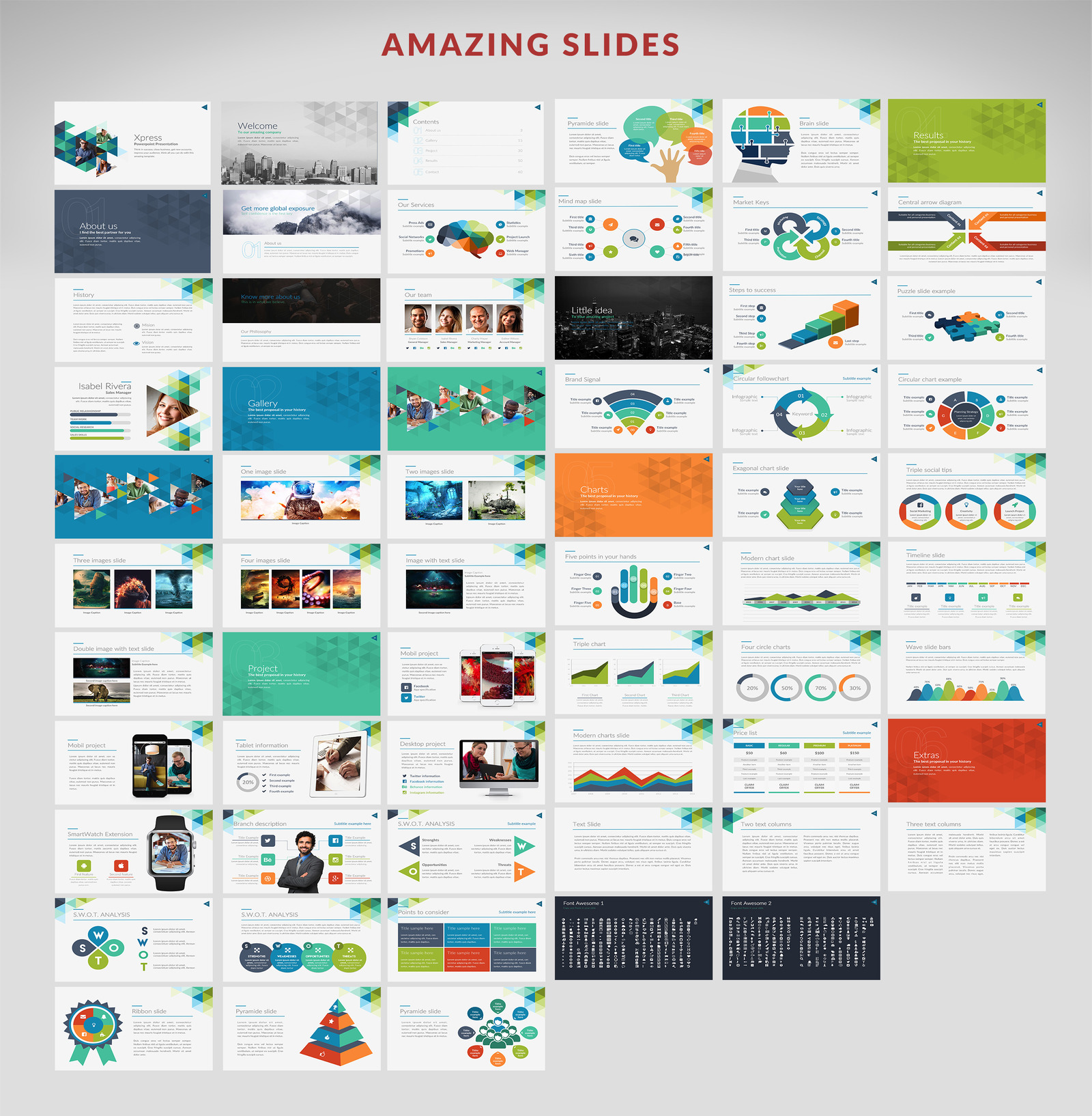 Xpress - Keynote template #65434 - TemplateMonster