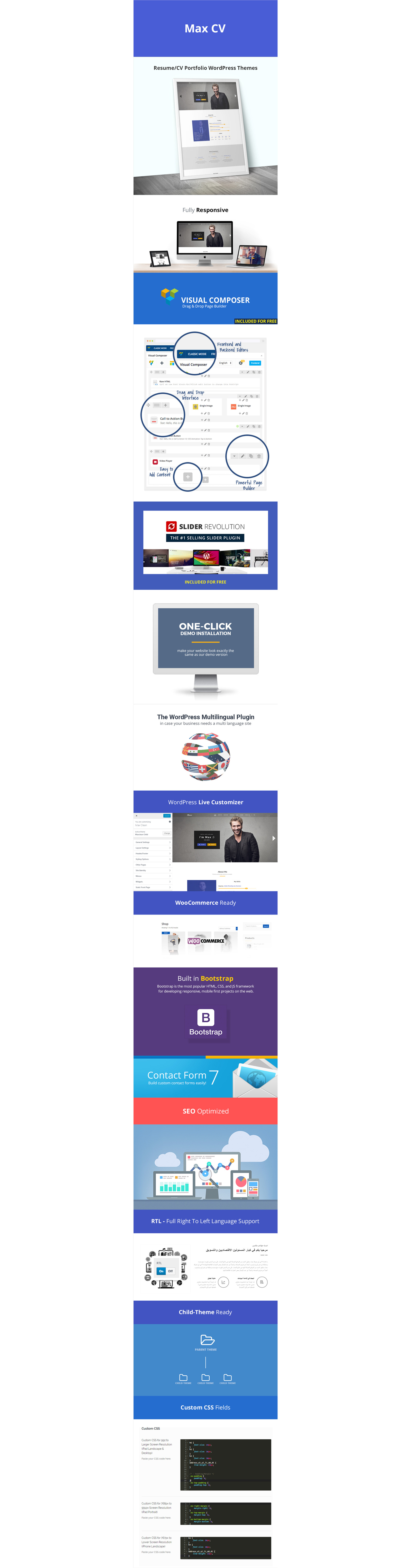 Max CV - Tema de WordPress para curriculum vitae y portafolio personal
