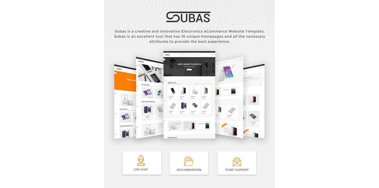 Subas - Electronics eCommerce Website Template