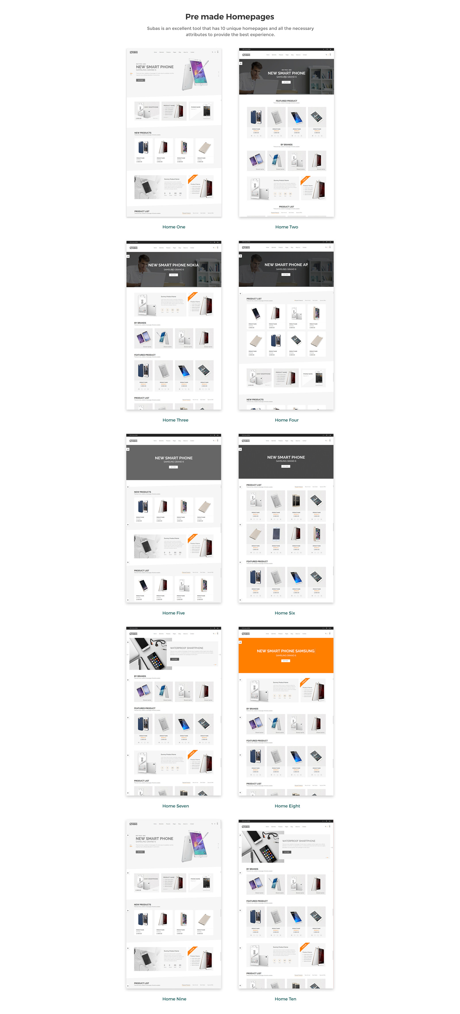 Subas - Electronics eCommerce Website Template