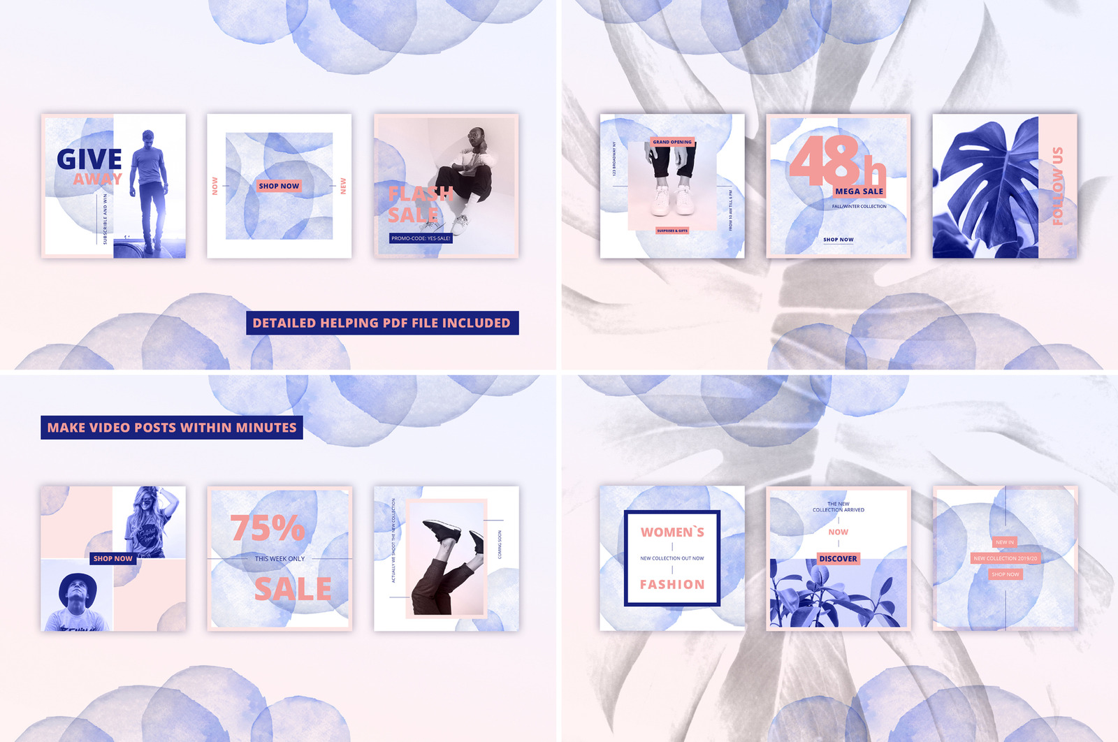 ANIMATED Instagram Posts – Bold Social Media Template