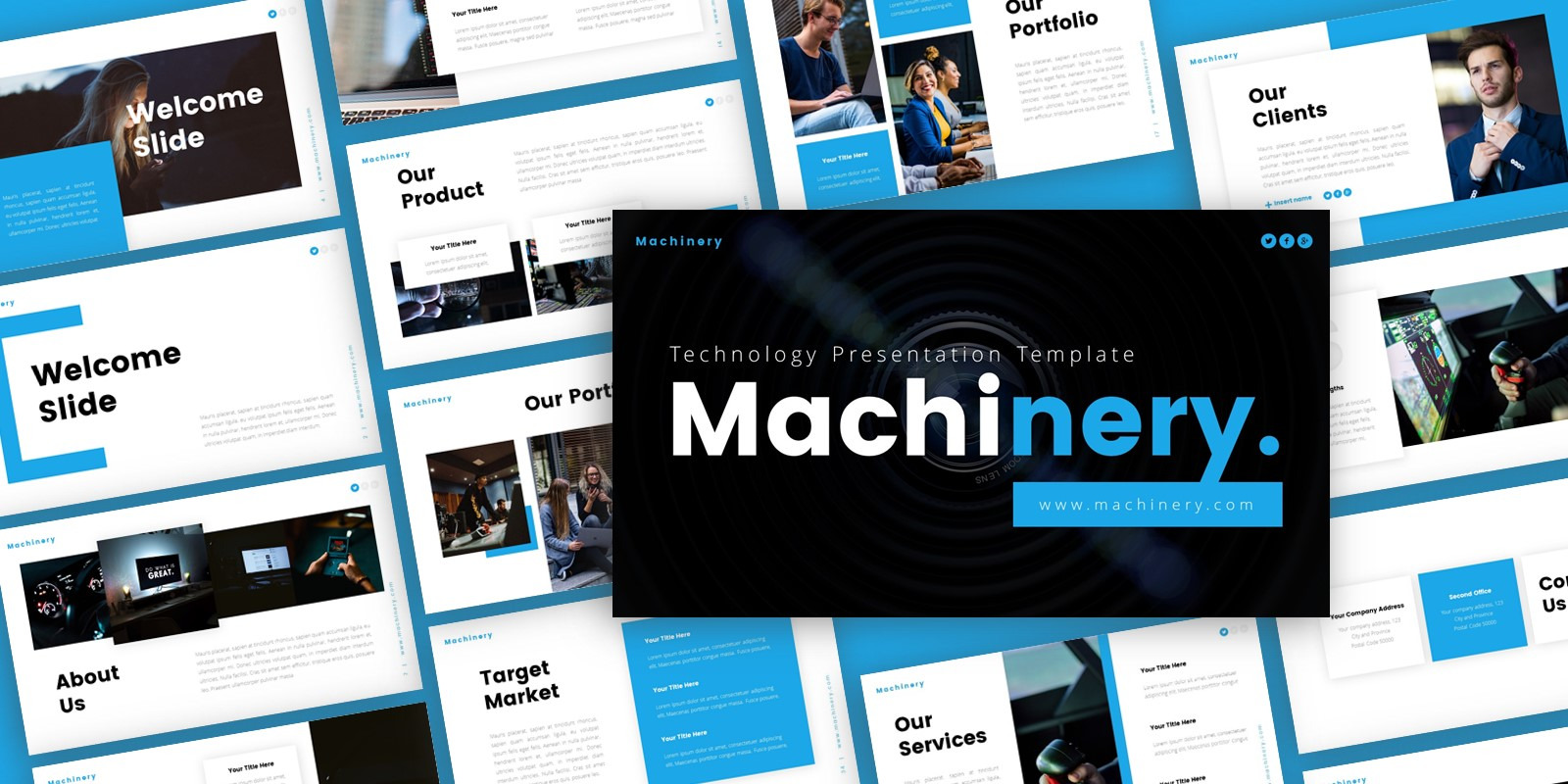 Machinery Technology Presentation PowerPoint template