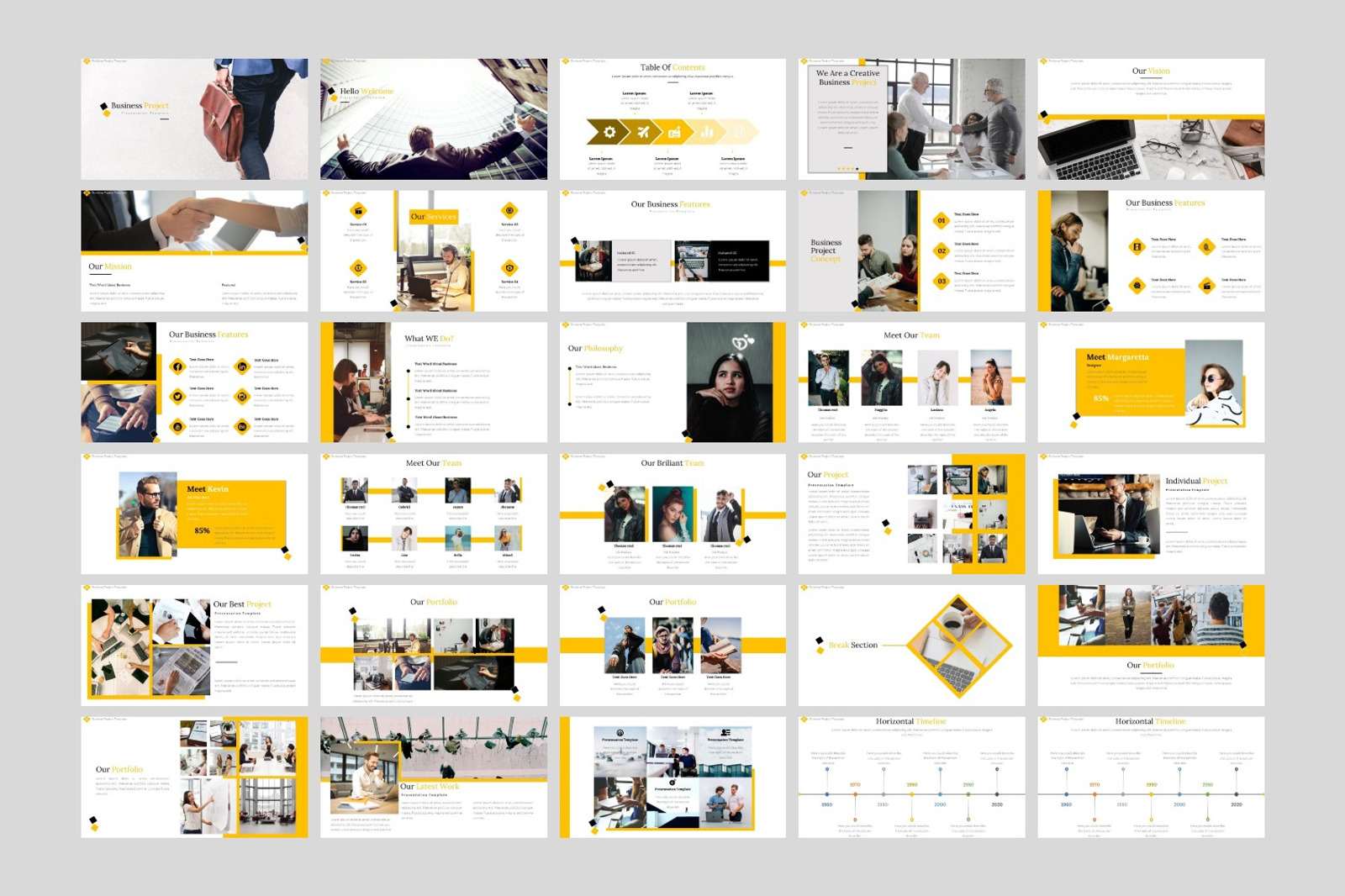 Multipurpose Bundle - Creative Business PowerPoint template
