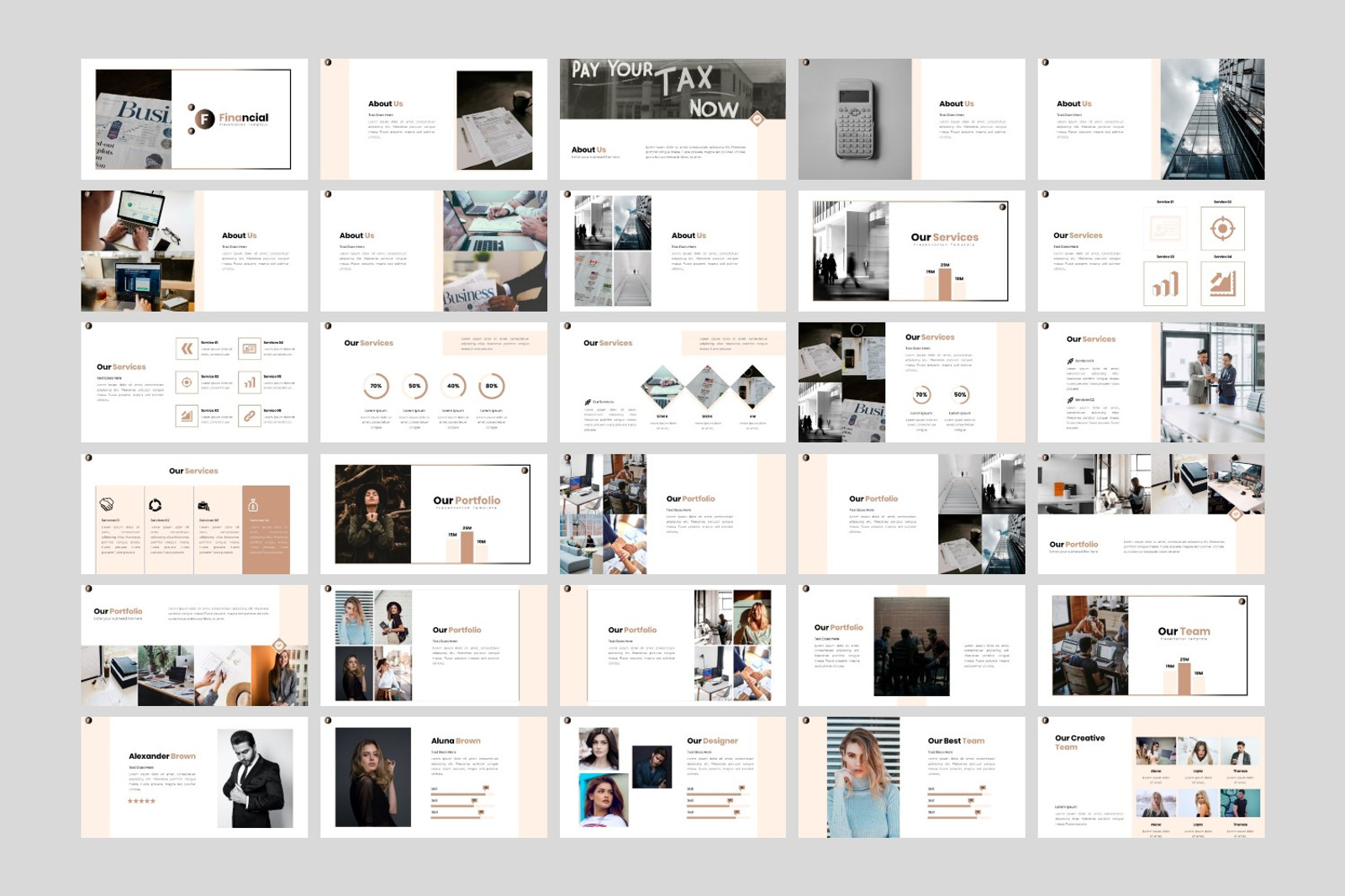 Multipurpose Bundle - Creative Business PowerPoint template