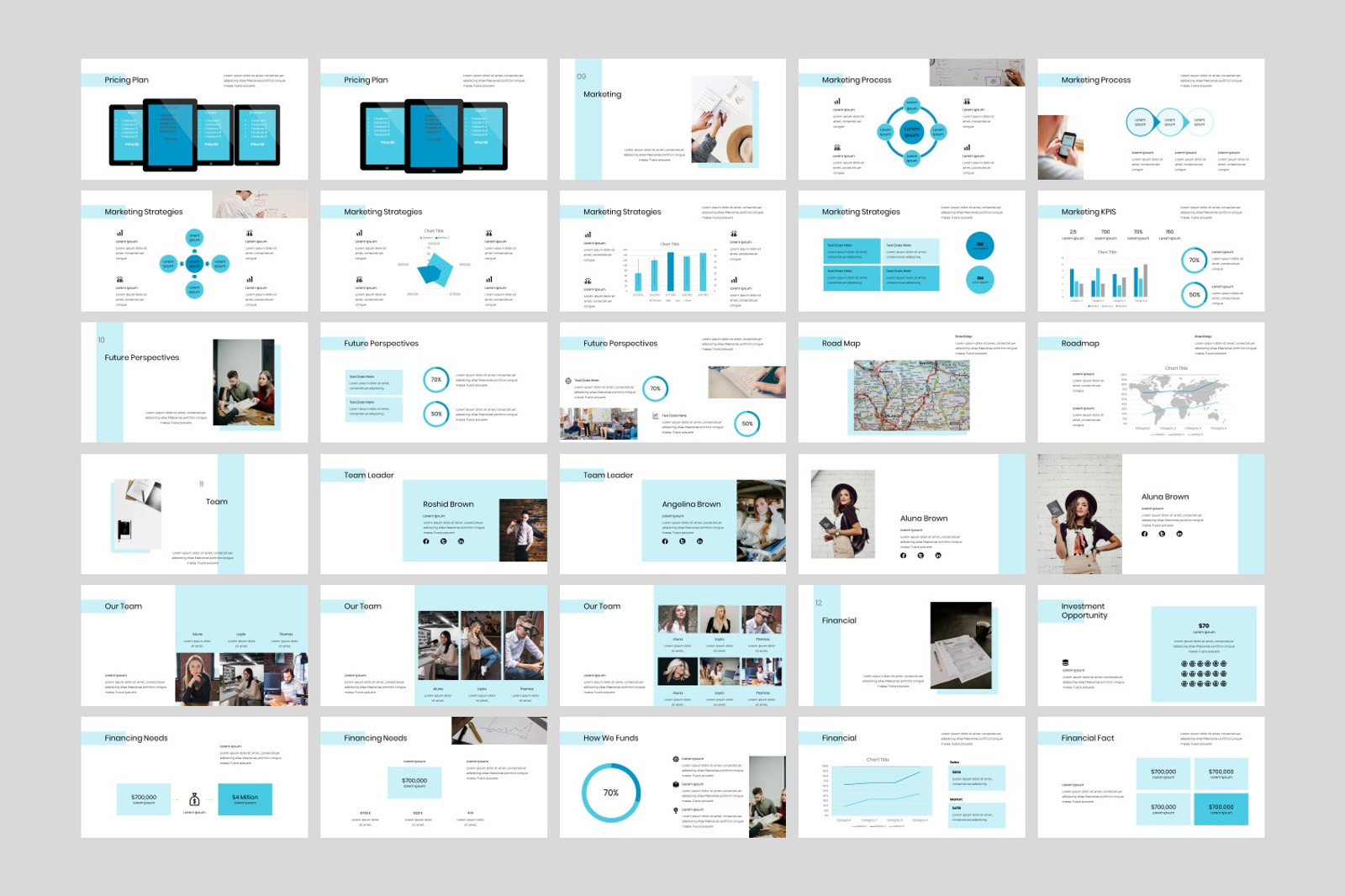 Multipurpose Bundle - Creative Business PowerPoint template