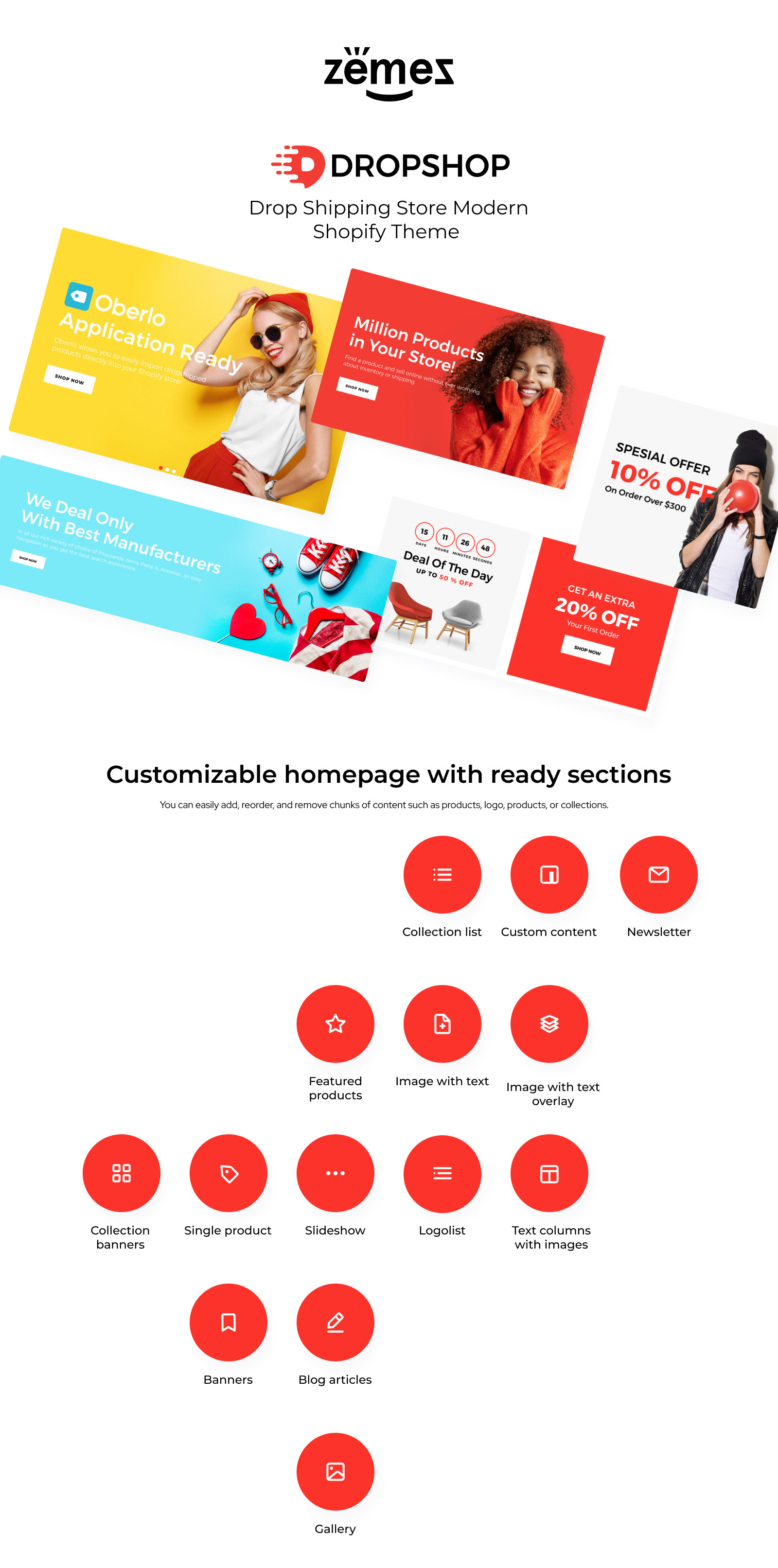 DropShop - Drop Shipping Store Modern Shopify Theme