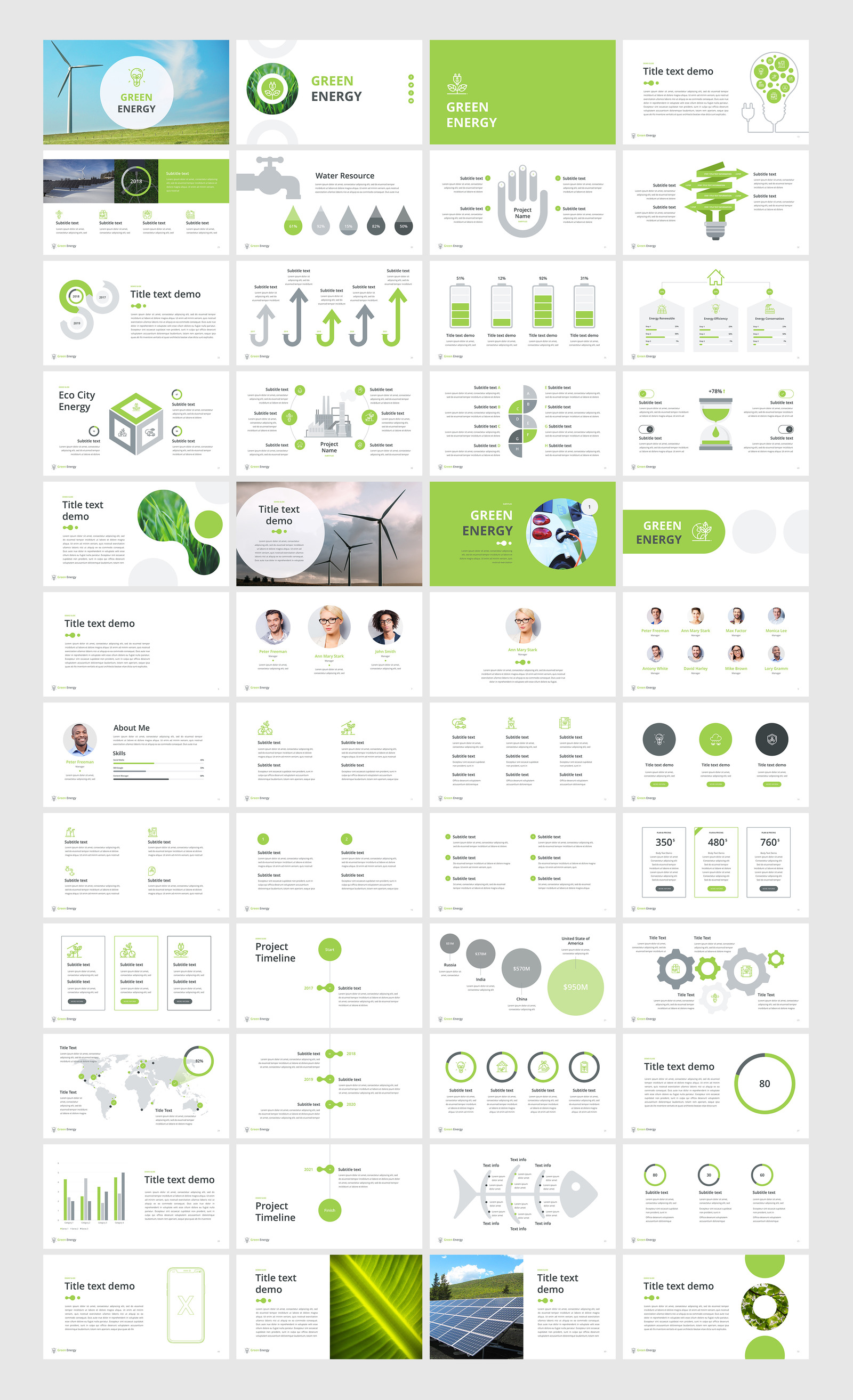Green Energy - Keynote template #65736 - TemplateMonster
