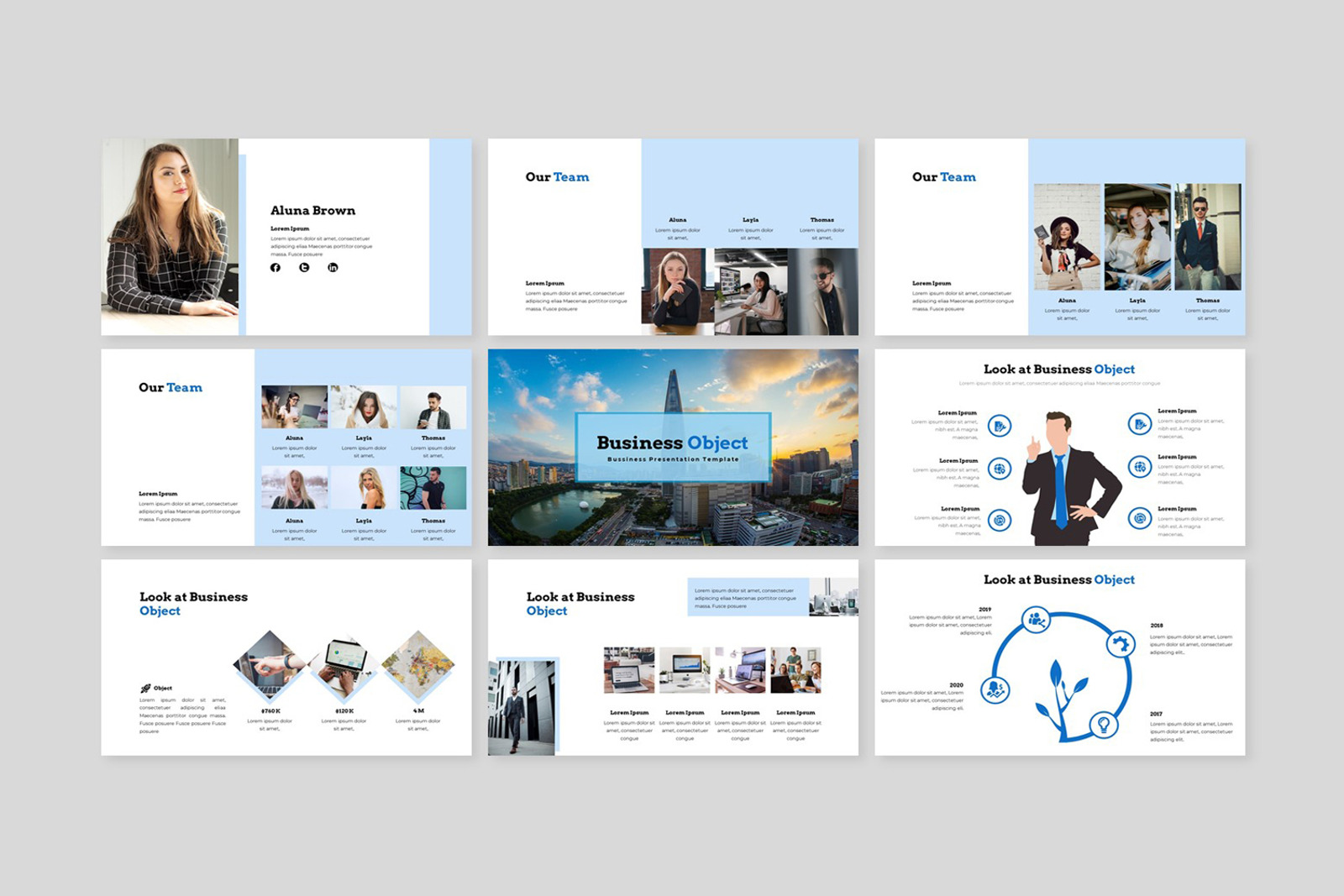 Business Plan 1 - Modern Business PowerPoint template
