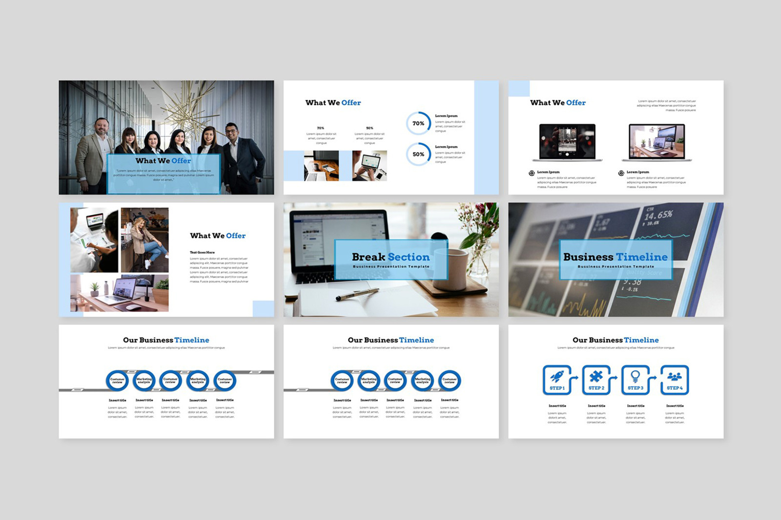 Business Plan 1 - Modern Business PowerPoint template