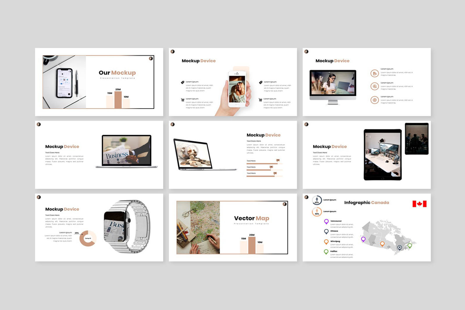 Financial - Modern Business PowerPoint template