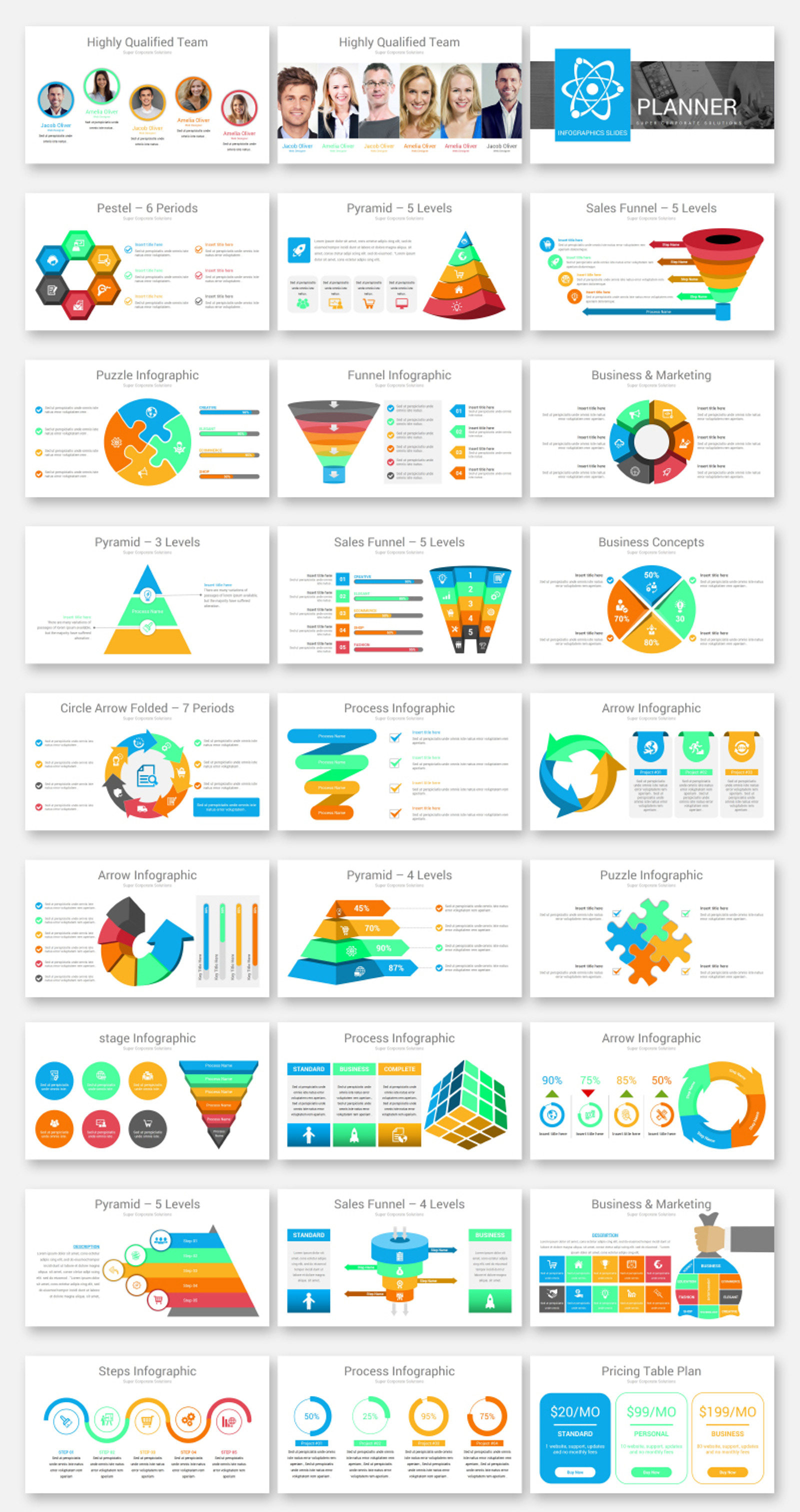 Planner Presentation PowerPoint template - TemplateMonster