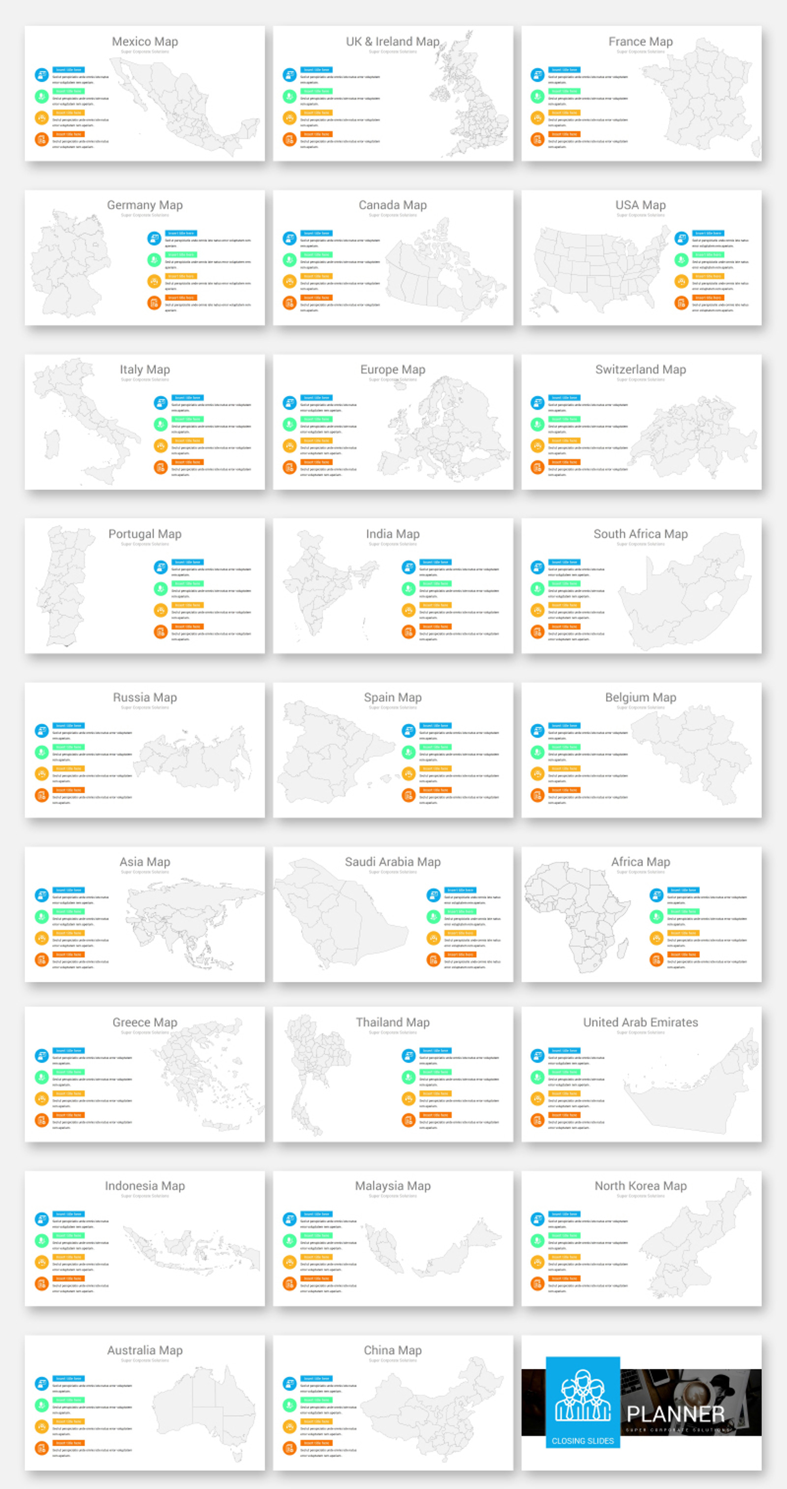 Planner Presentation PowerPoint template - TemplateMonster