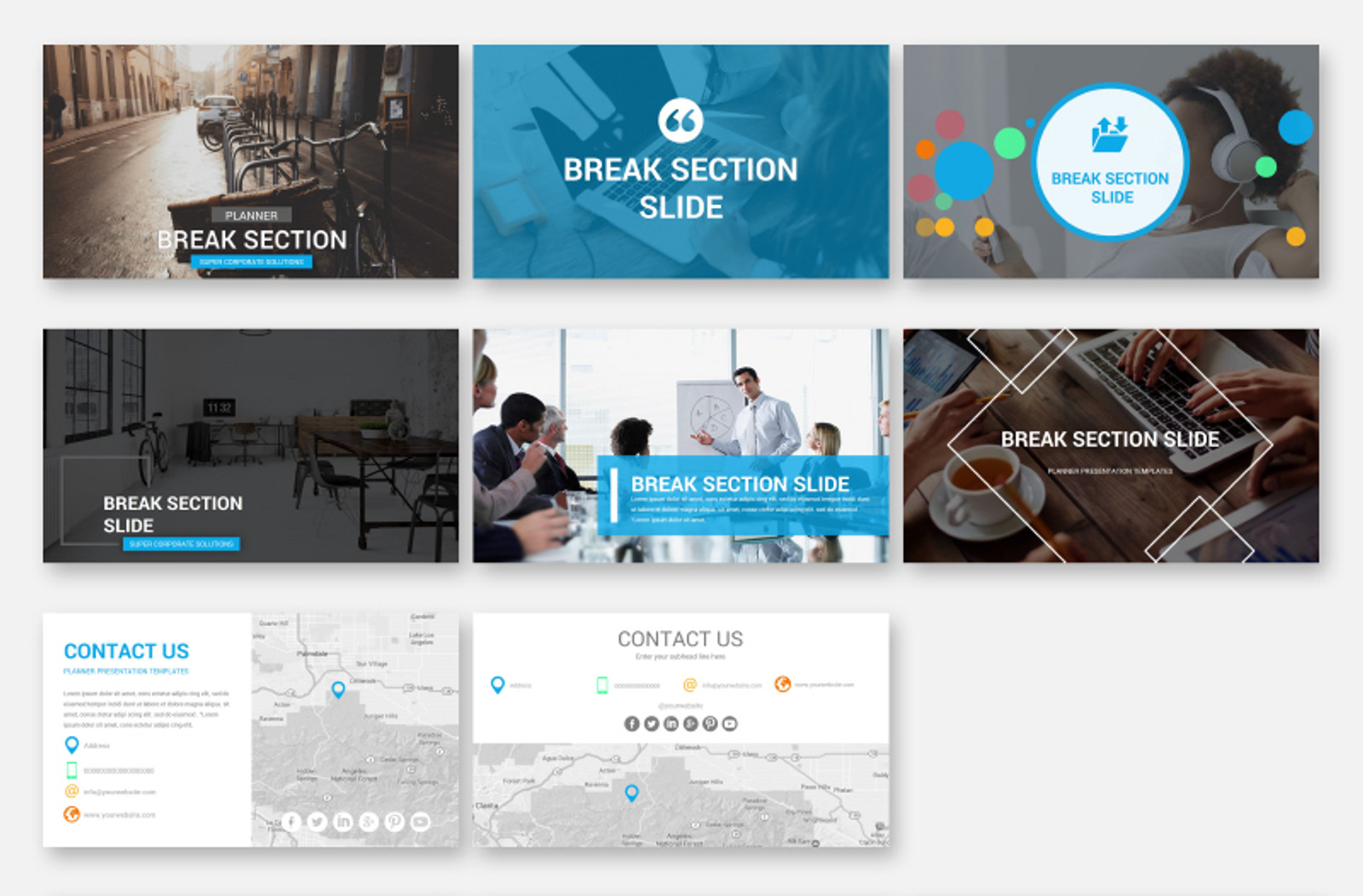 Planner Presentation PowerPoint template - TemplateMonster
