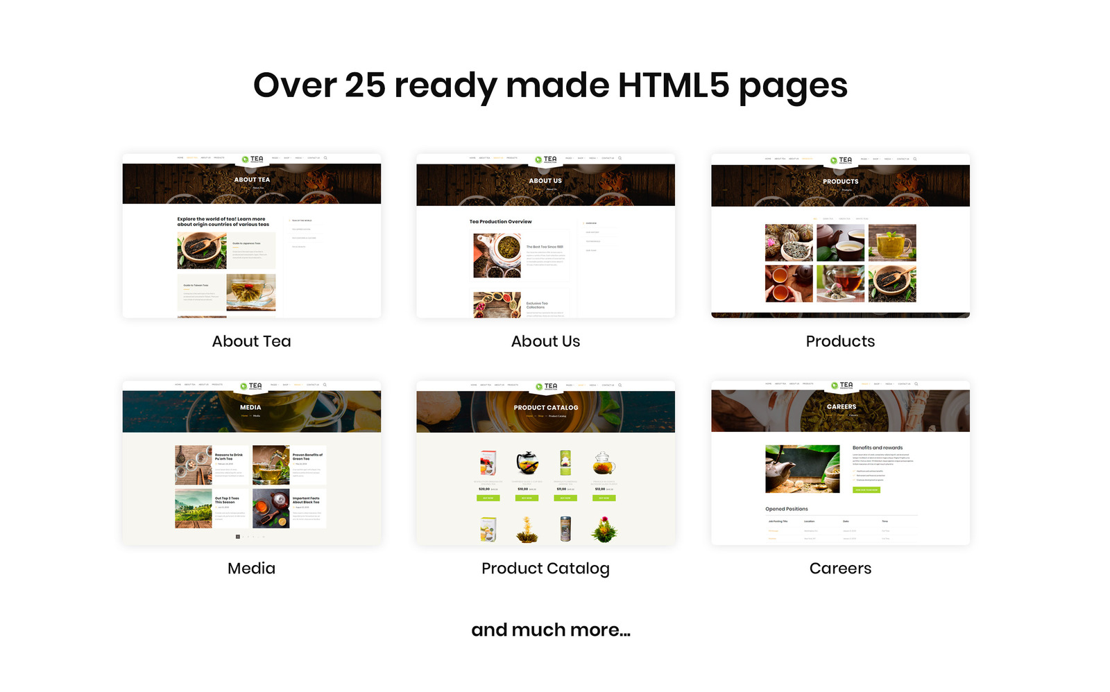 TEA Production - Tea Shop Multipage Modern HTML Website Template