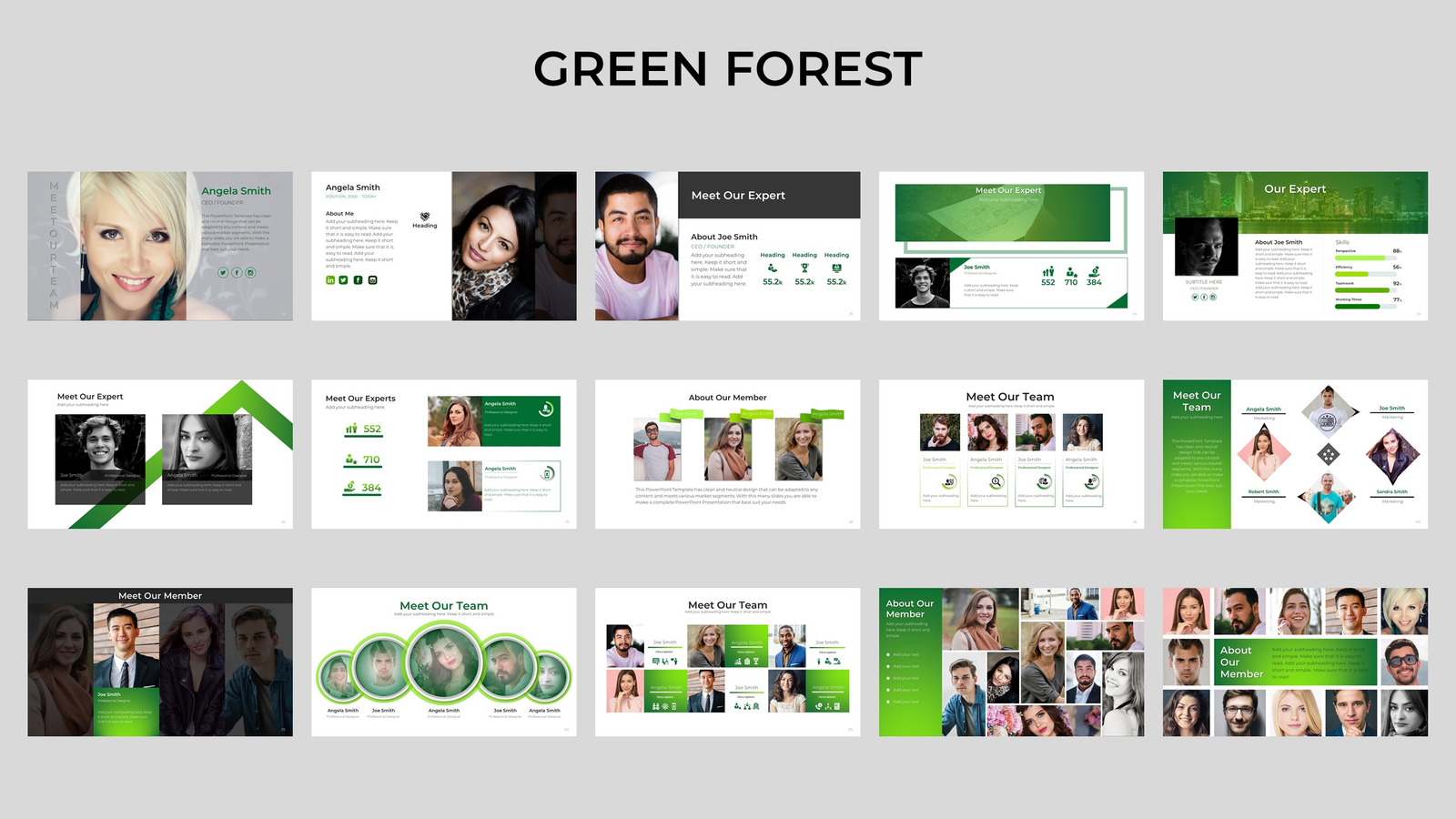 Modern Design PowerPoint template #71145 - TemplateMonster
