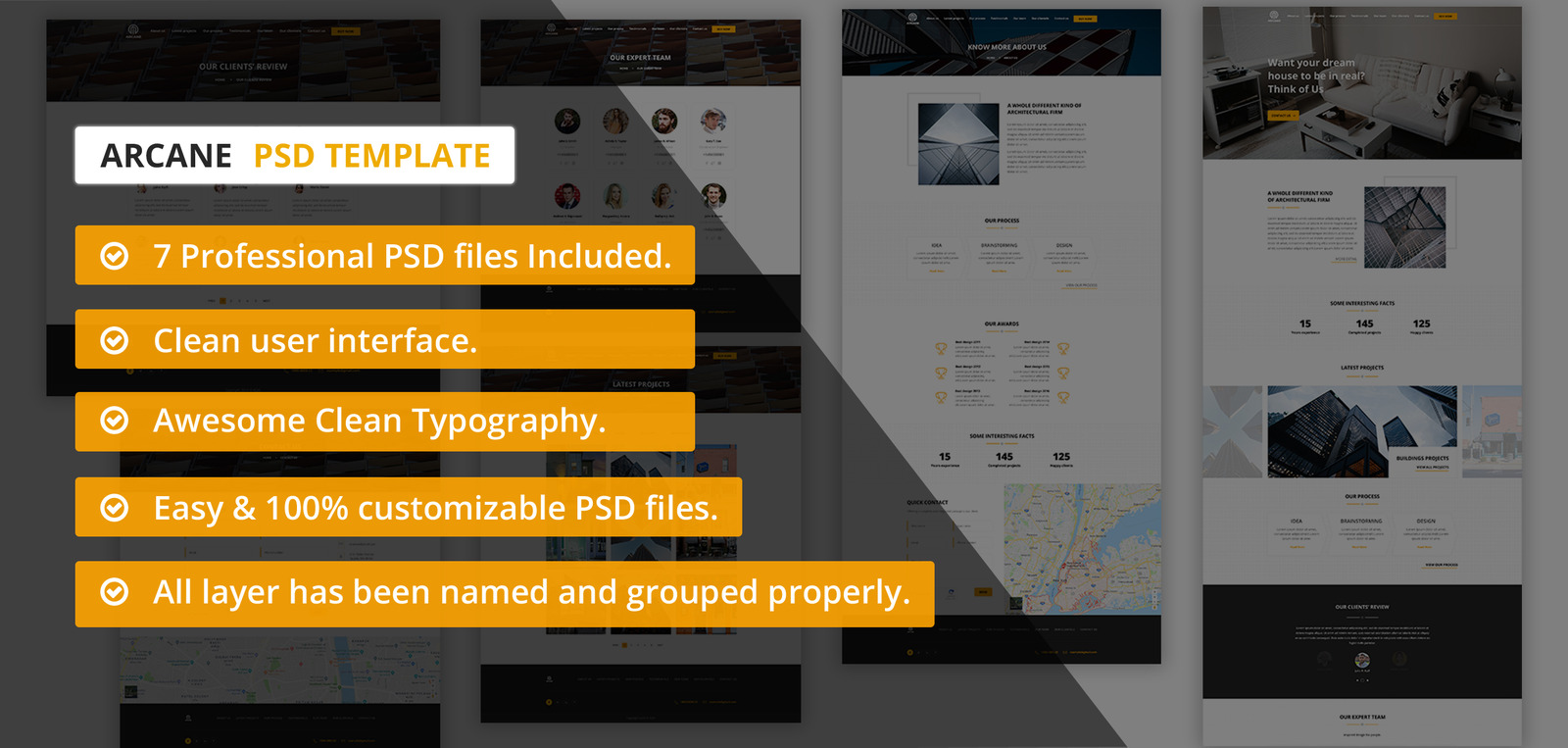 Arcane PSD Template #77922 - TemplateMonster