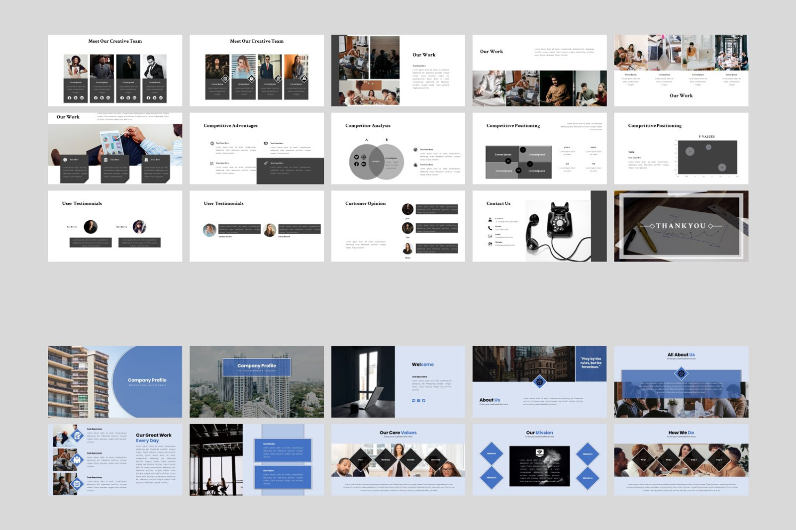 Big Bundle 20 in 1 - Multipurpose PowerPoint template