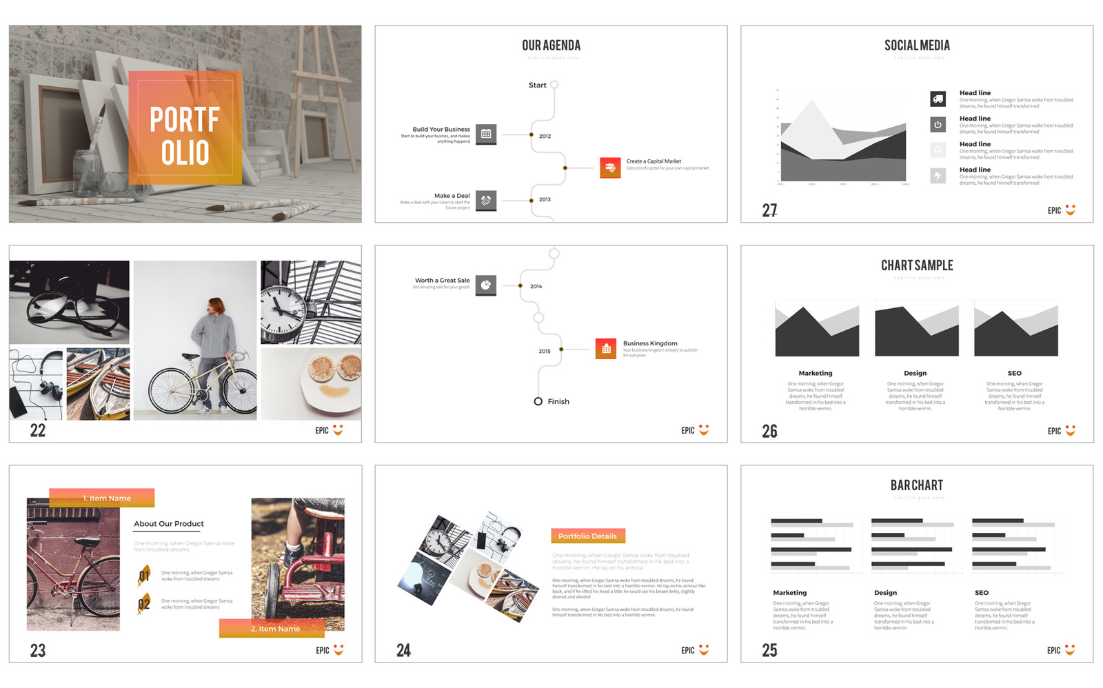 Epic Powerpoint Presentation PowerPoint template