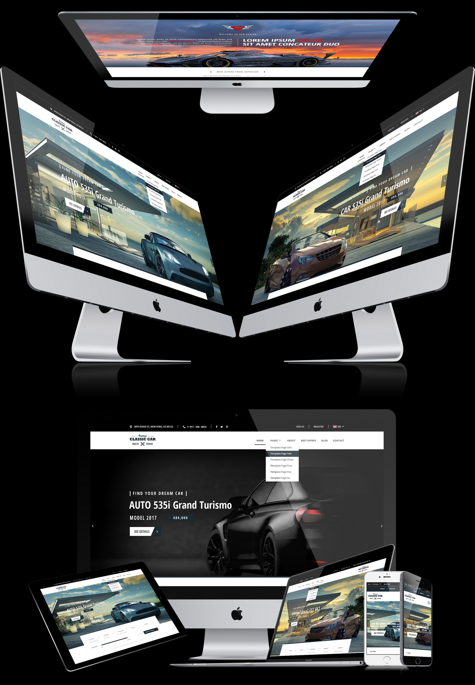 Auto Market Bootstrap Website Template - TemplateMonster