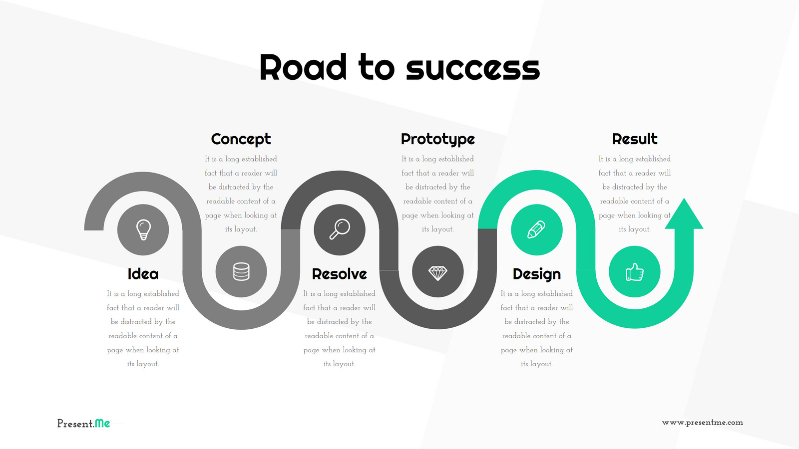 Amazing Road Lines - Presentation PowerPoint template
