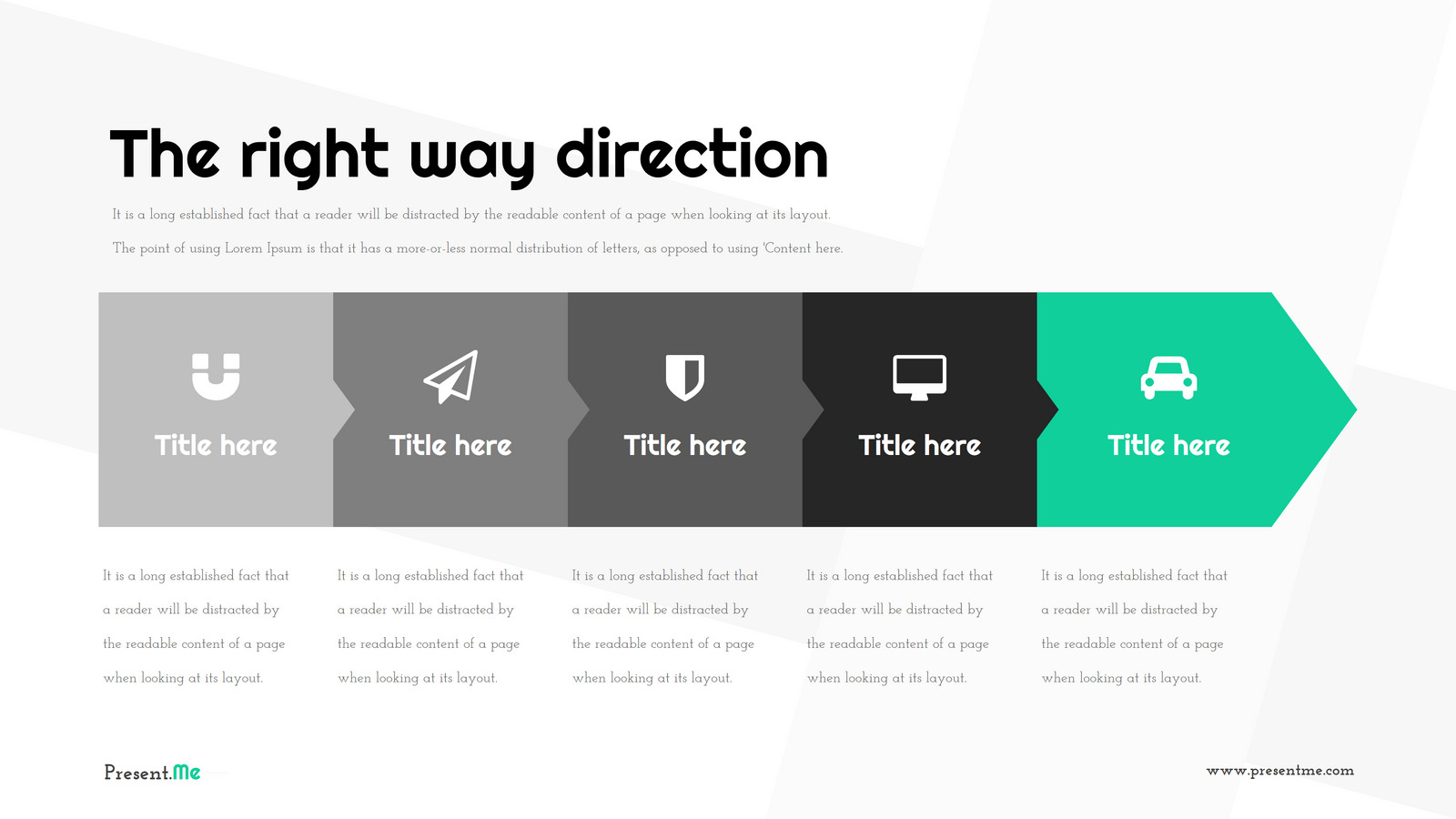 Amazing Road Lines - Presentation PowerPoint template