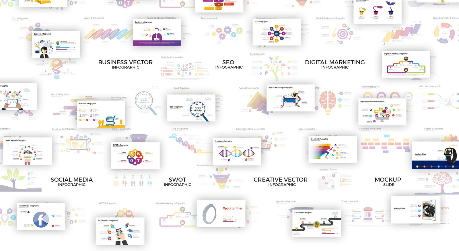 Infographic Presentation Pack - Asset PowerPoint Template