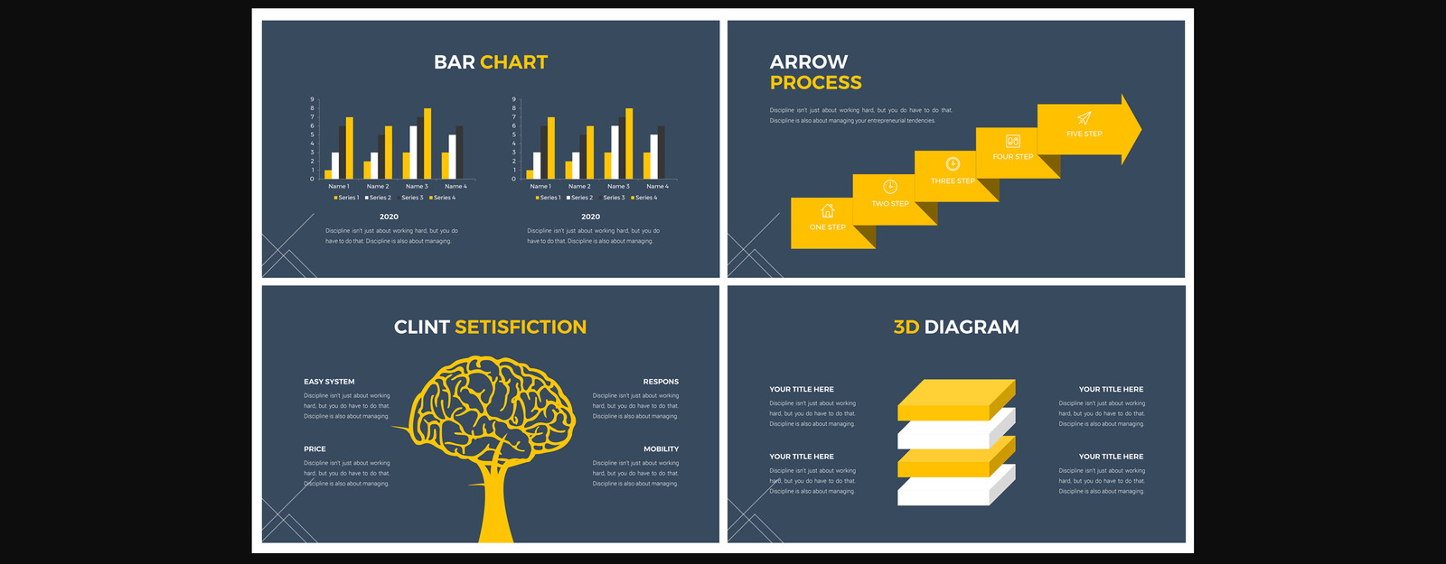 Bajillion PowerPoint template #65953 - TemplateMonster