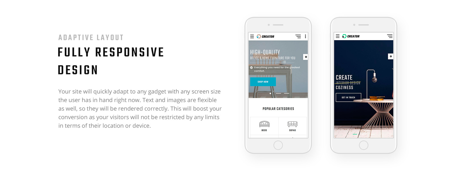 Creator - Design Multipurpose HTML5 Website Template