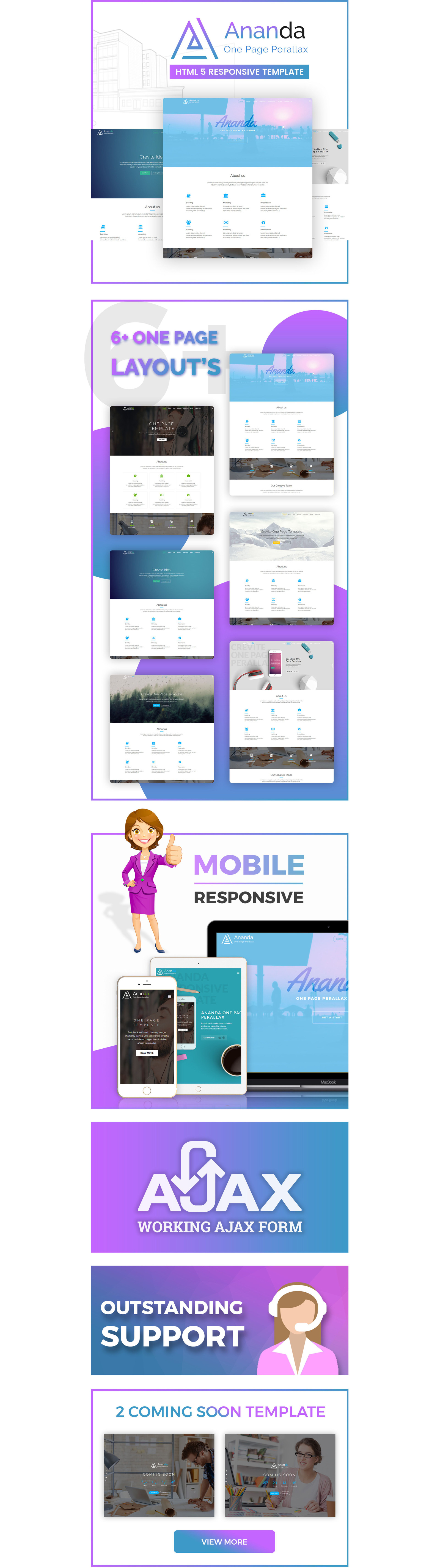 Ananda - One Page Parallax Website Template - TemplateMonster