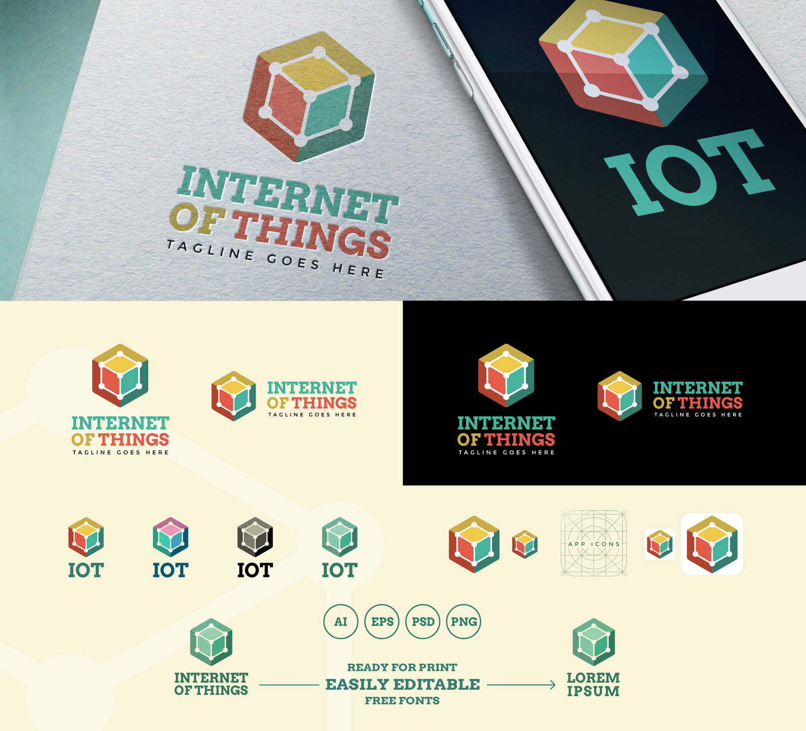 Internet Of Things Logo Template #66018 - TemplateMonster