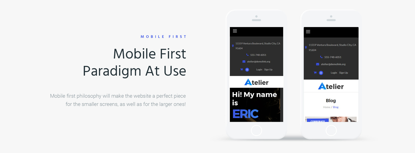 Atelier Design & Photography Template WordPress Theme