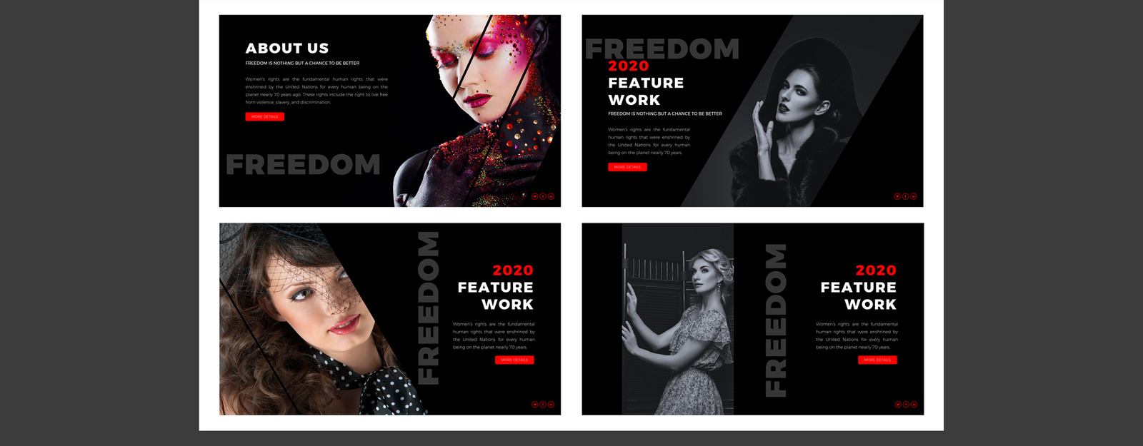 Freedom Presentation PowerPoint template - TemplateMonster