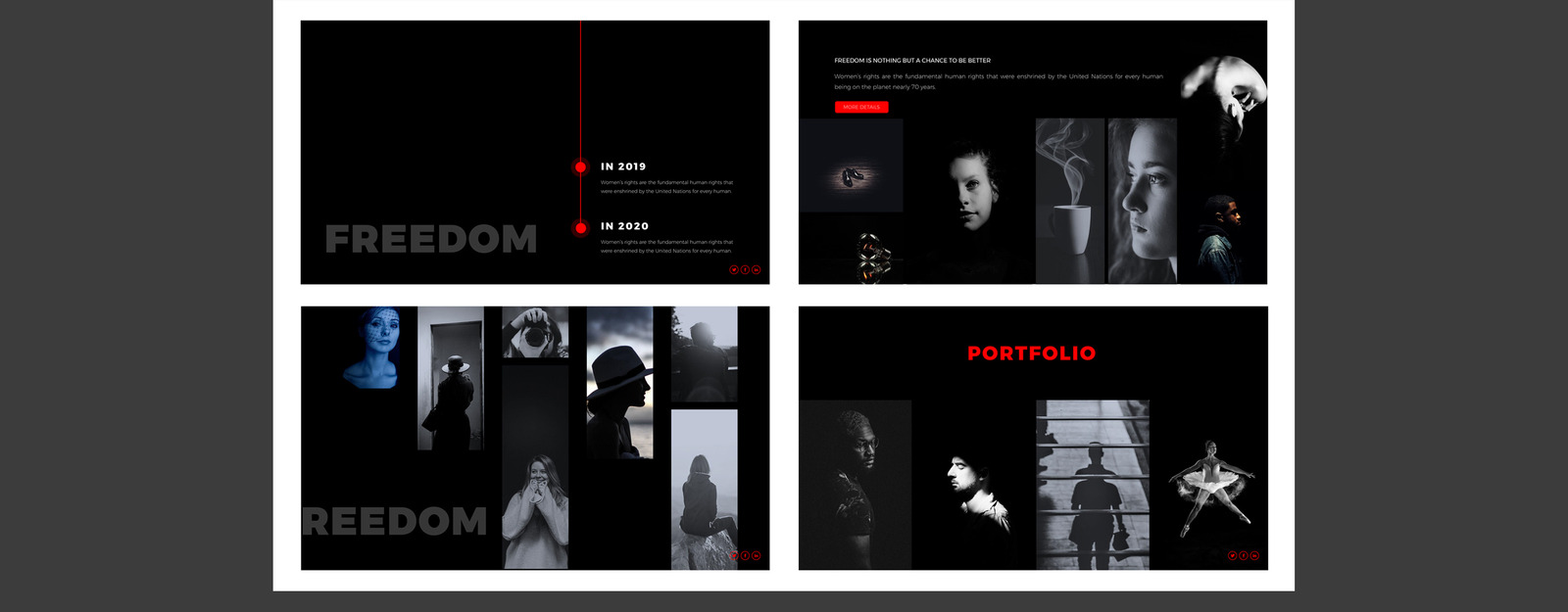 Freedom Presentation PowerPoint template - TemplateMonster