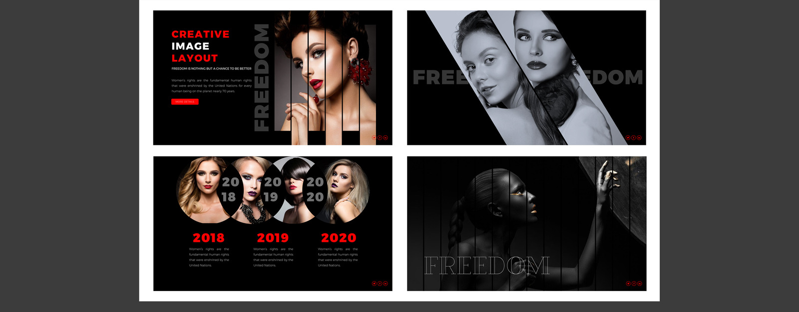 Freedom Presentation PowerPoint template - TemplateMonster