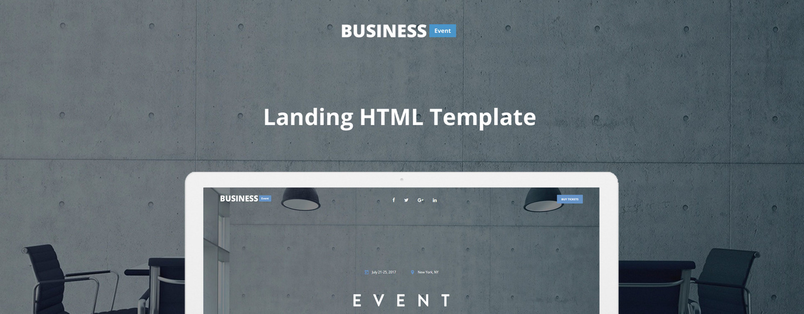 Business Event - Event Planner Landing Page Template
