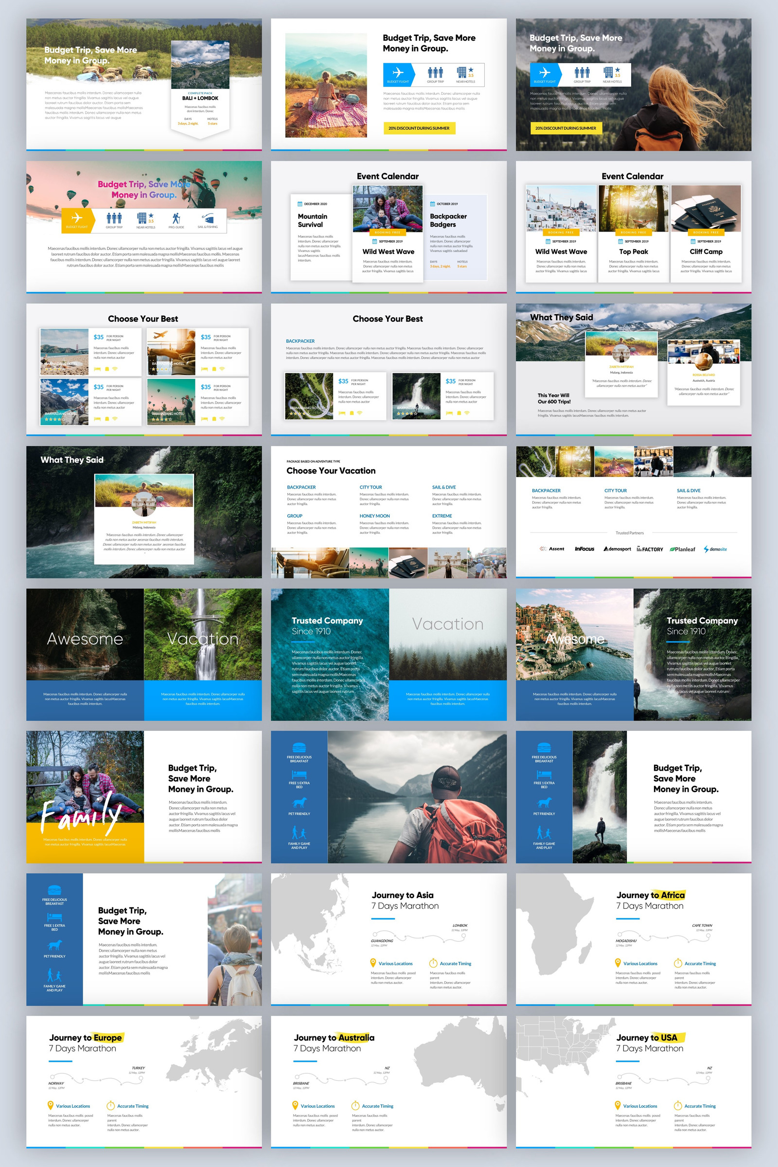 Travelo Fresh (Travel) PowerPoint template - TemplateMonster