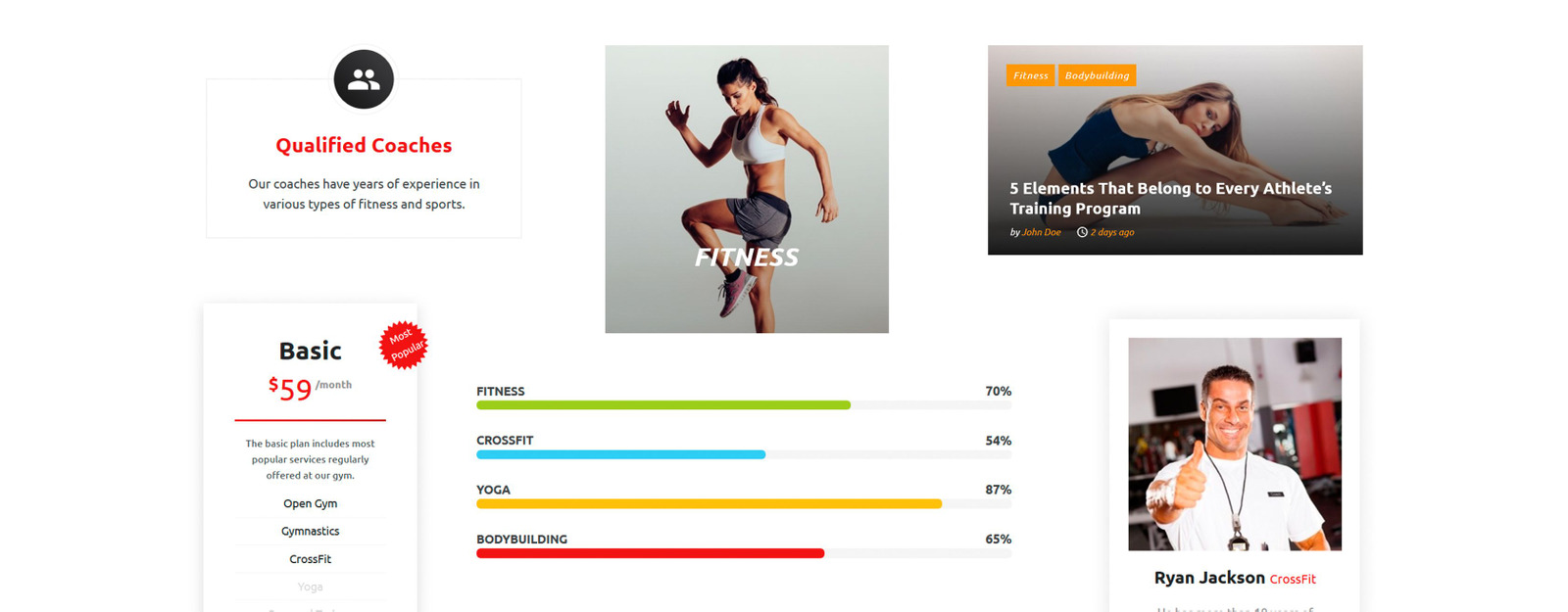 Gym - Fitness & Gym Responsive Website Template