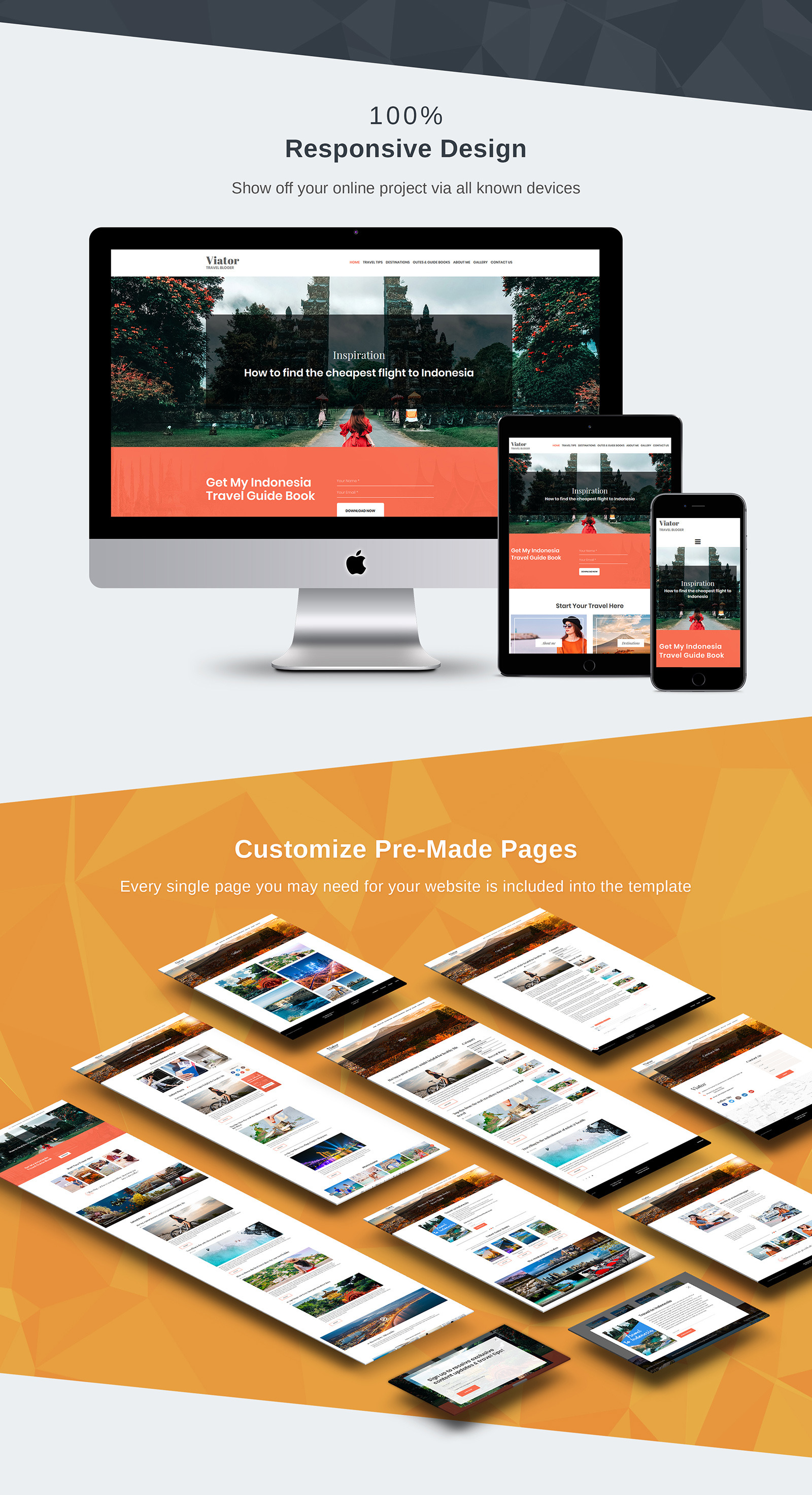 Viator - Blogger Moto CMS 3 Template - TemplateMonster